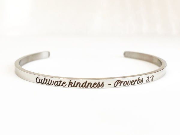 "Cultivate Kindness" Cuff Bracelet | Beauty Box South Africa